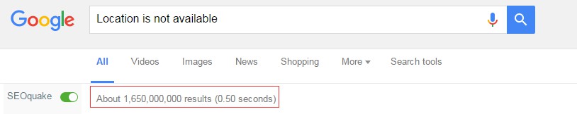 7 Situations Where There Is the "Location Is Not Available" Error