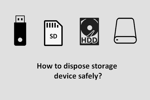 Useful Tips To Go For Safe Disposal Of Data On Old Devices - MiniTool