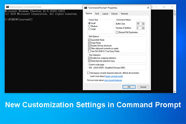 New Customization Settings in Command Prompt. Learn Them Here - MiniTool