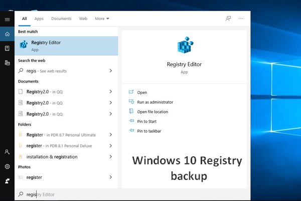 Microsoft Says Windows 10 Registry Backup Doesnt Work Minitool