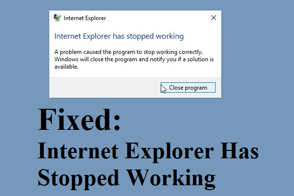 Fixed - Internet Explorer This Page Cannot Be Displayed in Win10 - MiniTool
