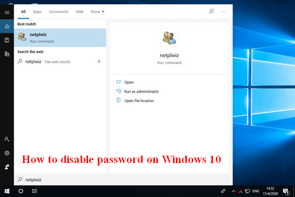 How To Disable Password On Windows 10 In Different Cases - MiniTool