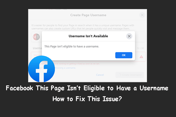 Best Fixes: This Page Isn’t Available Right Now on Facebook - MiniTool