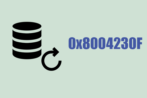 Fix Shadow Copy Provider Had An Unexpected Error 0x8004230f Minitool
