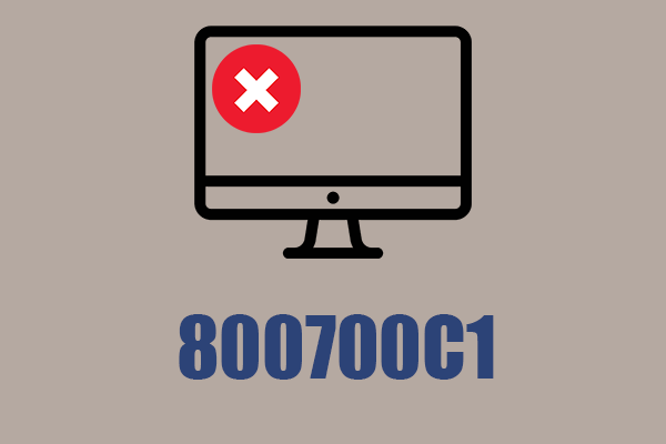 Windows Update Error Code – How to Fix the 800700C1 Error? - MiniTool