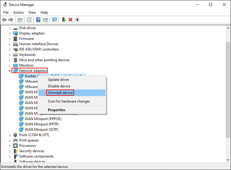Hot To Fix An Unexpected Error Occurred In Network Connections