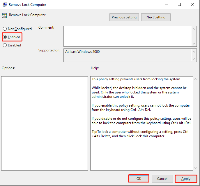 How to Remove Options from the Ctrl + Alt + Del Screen?