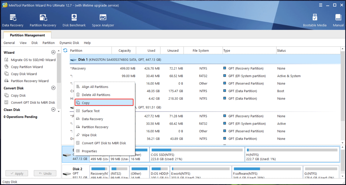 How to Do Sector by Sector Cloning with MiniTool Software