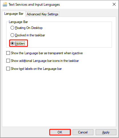 How to Turn Off /On the Language Bar in Windows 10/11