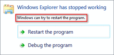 Windows Explorer Needs to Be Restarted: Problem Fixed