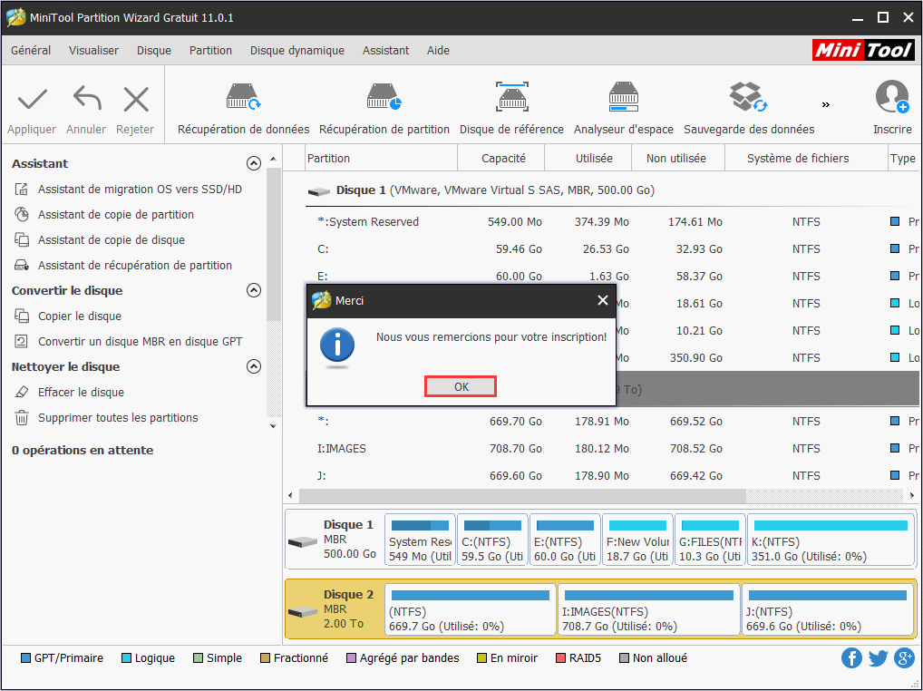 Activation hors ligne | MiniTool Partition Wizard