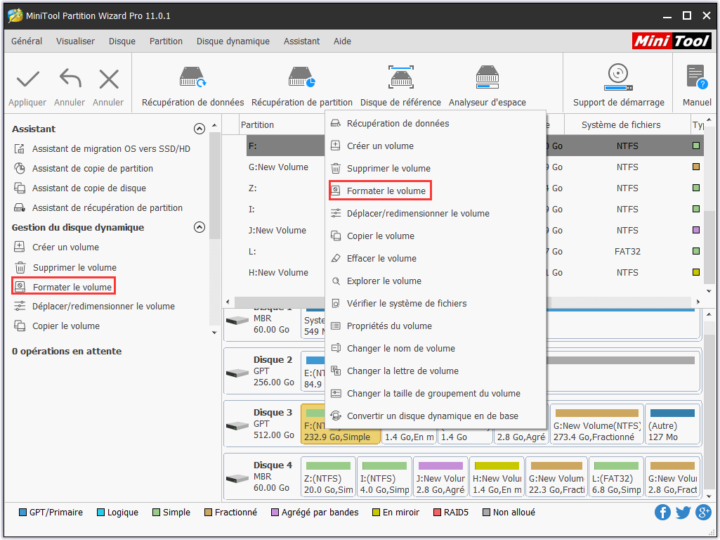 Comment Formater Un Volume Minitool Partition Wizard