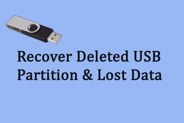 How To Recover A Deleted Usb Partition Follow This Tutorial