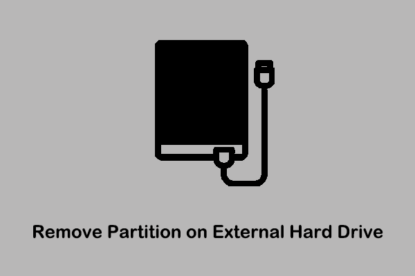How to Remove Partition on External Hard Drive (3 Methods)