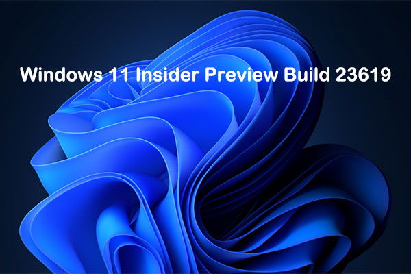 Windows 11 Insider Preview Build 23619 New Features/Fixes