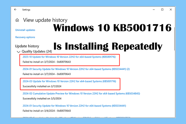 Windows 10 KB5001716 Is Installing Repeatedly [Fixed]