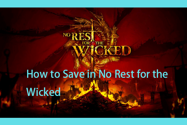 How to Save/Exit in No Rest for the Wicked?