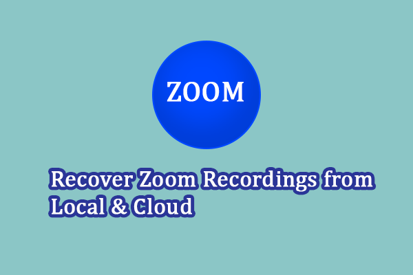 How to Recover Zoom Recordings Locally or from Cloud?