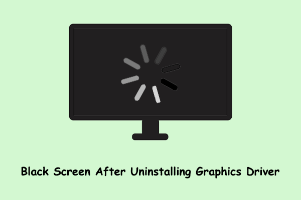 Fix Black Screen After Uninstalling Graphics Driver on Windows