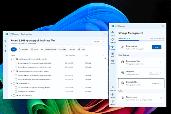 Enhanced Files Cleanup in PC Manager: Free up Space Easily