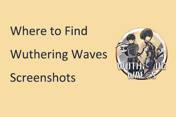 Where to Find Wuthering Waves Screenshots & Data Backup
