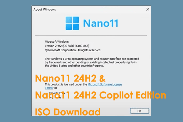 Spotlight on Nano11 24H2 & Nano11 24H2 Copilot Edition Install