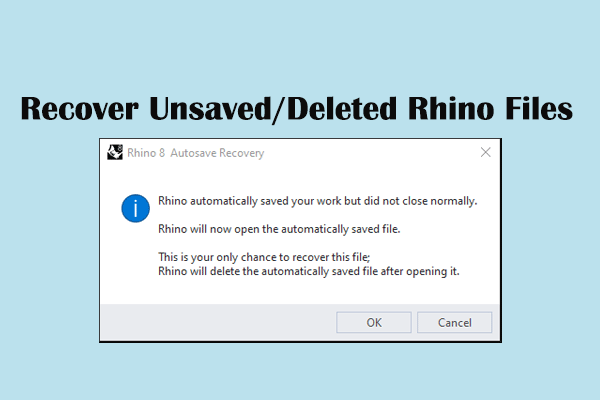 Trusted Tools to Recover Unsaved Rhino Files on Windows Trusted Tools to Recover Unsaved Rhino Files on Windows
