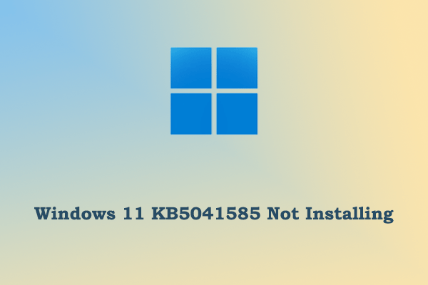 KB5041585 Not Installing on Windows 11 | Fix It Now
