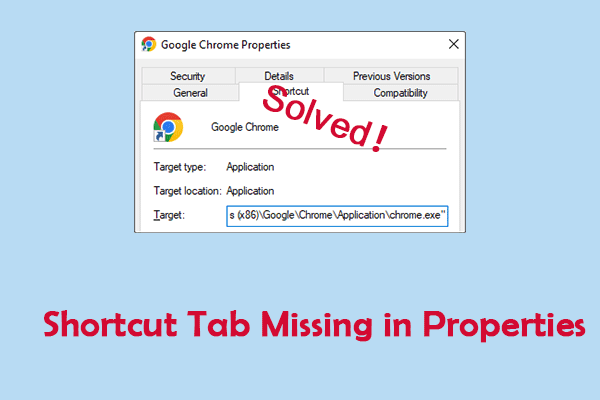 Shortcut Tab Missing In Properties Troubleshooting Guide