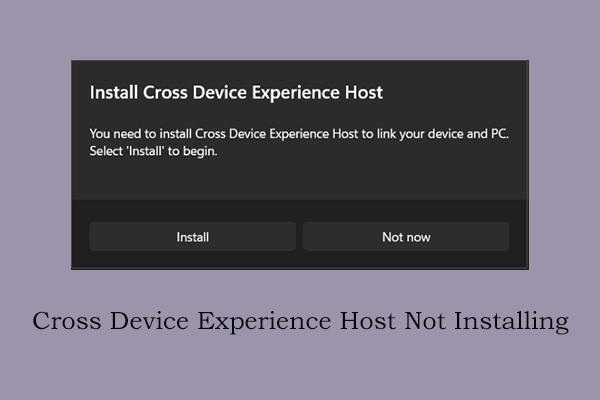 Fix Cross Device Experience Host Not Installing Effortlessly