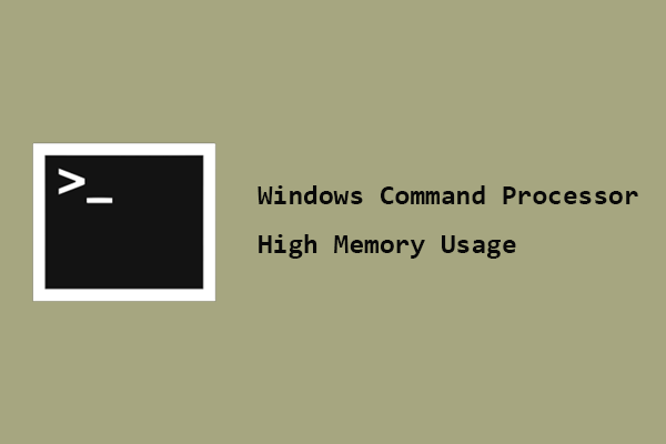 Windows Command Processor High Memory Usage | Fix Guide Windows Command Processor High Memory Usage | Fix Guide