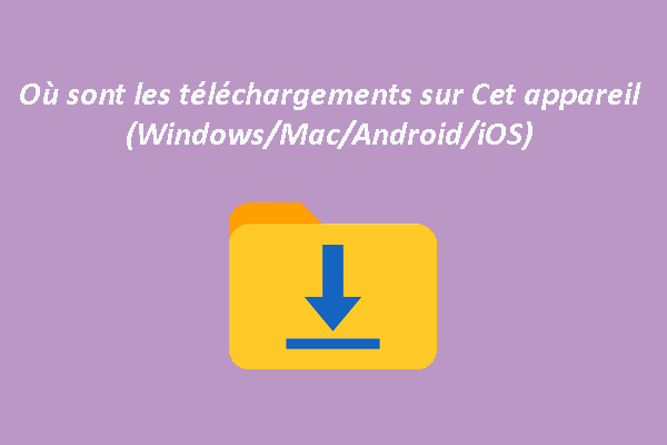 Trouver les téléchargements sur cet appareil (Windows/Mac/Android/iOS)
