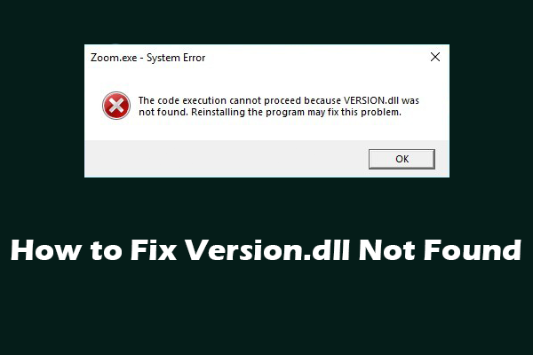 Version.dll Not Found: What Causes the Issue & How to Fix It