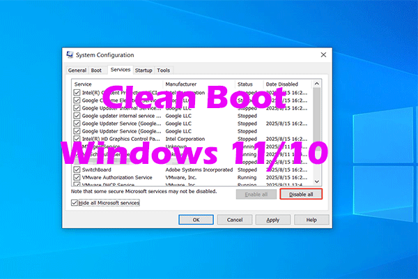 What’s Windows Clean Boot? How to Perform It to Find Culprit?