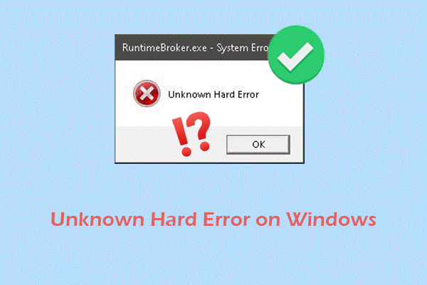 Smart Techniques for “Unknown Hard Error” on Windows