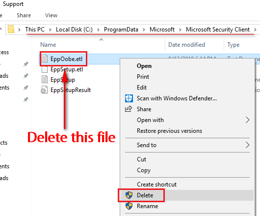 Solved Microsoft Security Client Error Oobe Stopped Minitool