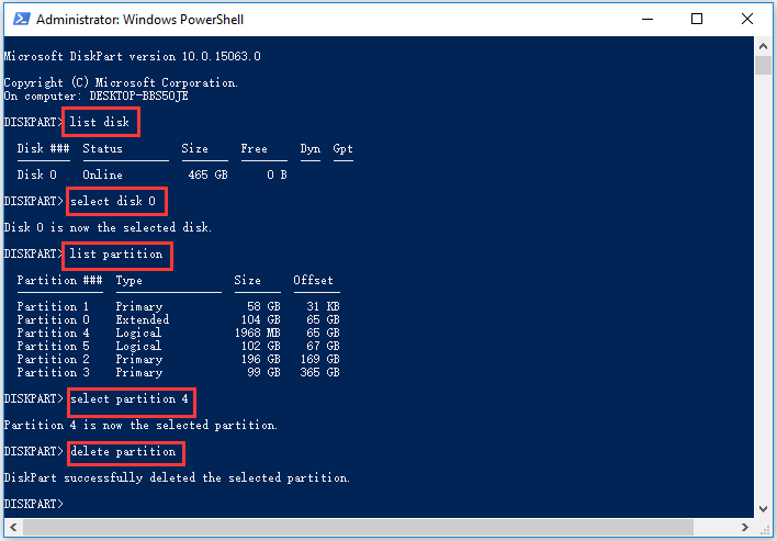 A Detailed Guide on Diskpart Delete Partition - MiniTool A Detailed Guide on Diskpart Delete Partition - MiniTool