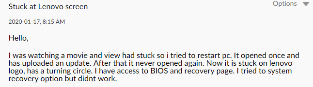 Lenovo Laptop Stuck on Lenovo Screen? Try 9 Ways to Fix! - MiniTool