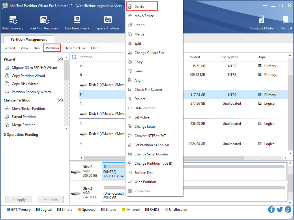 How to Delete Partition - MiniTool