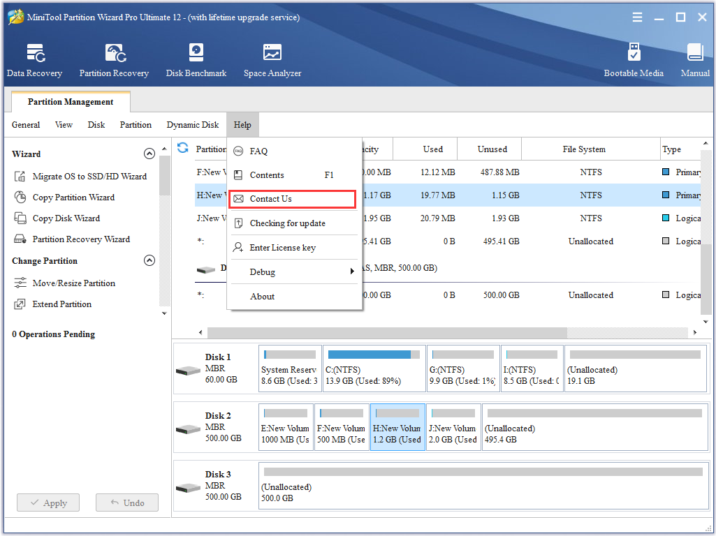 What Is "Help" Item in Tool Bar Used For - MiniTool