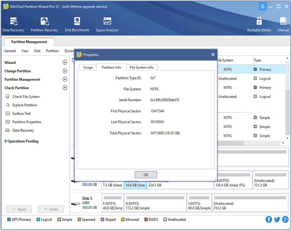 How To View Partition Properties Minitool 0158