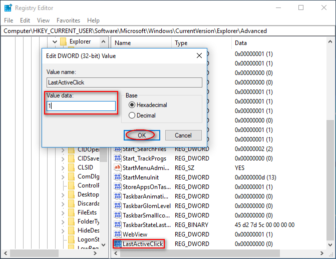 Set The Taskbar To Display The Last Active Window In Windows 10 - MiniTool