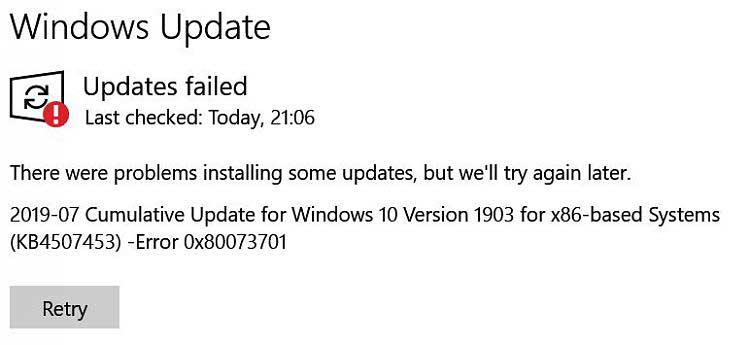 How to fix Windows Update Error Code 0x80073701 How to fix Windows Update Error Code 0x80073701