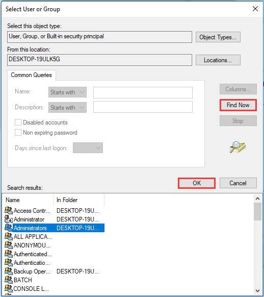 Solved Failed To Enumerate Objects In The Container Windows 10 Minitool