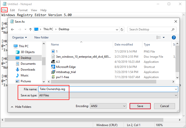 Introduction to Add Take Ownership to the Right-Click Menu - MiniTool