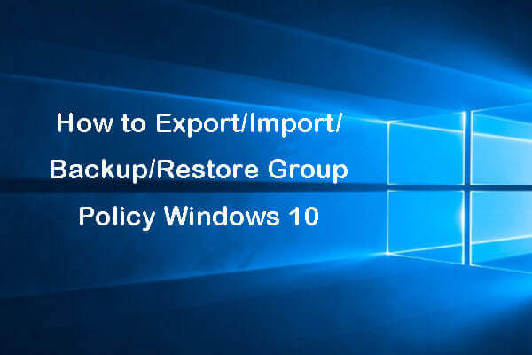 Manage Restore Backup Group Policy Objects In Windows Open Local Users