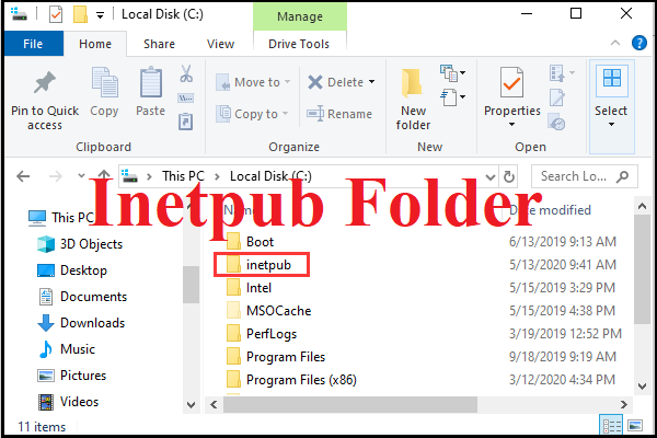 What Is Inetpub Folder and How Does the Inetpub Folder Work?
