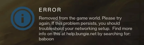 Here Is How to Easily Fix Destiny 2 Error Code Baboon!