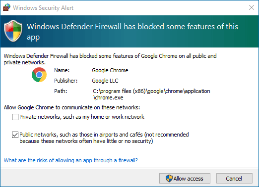 Windows Defender Firewall Has Blocked Some Features Of This App Minitool