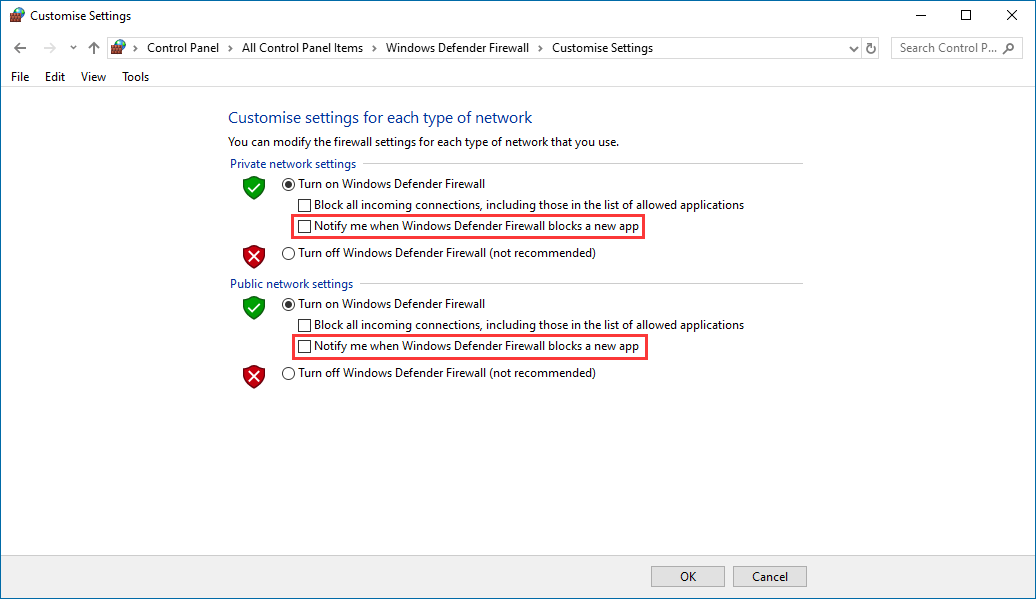 Windows Defender Firewall Has Blocked Some Features Of This App Minitool